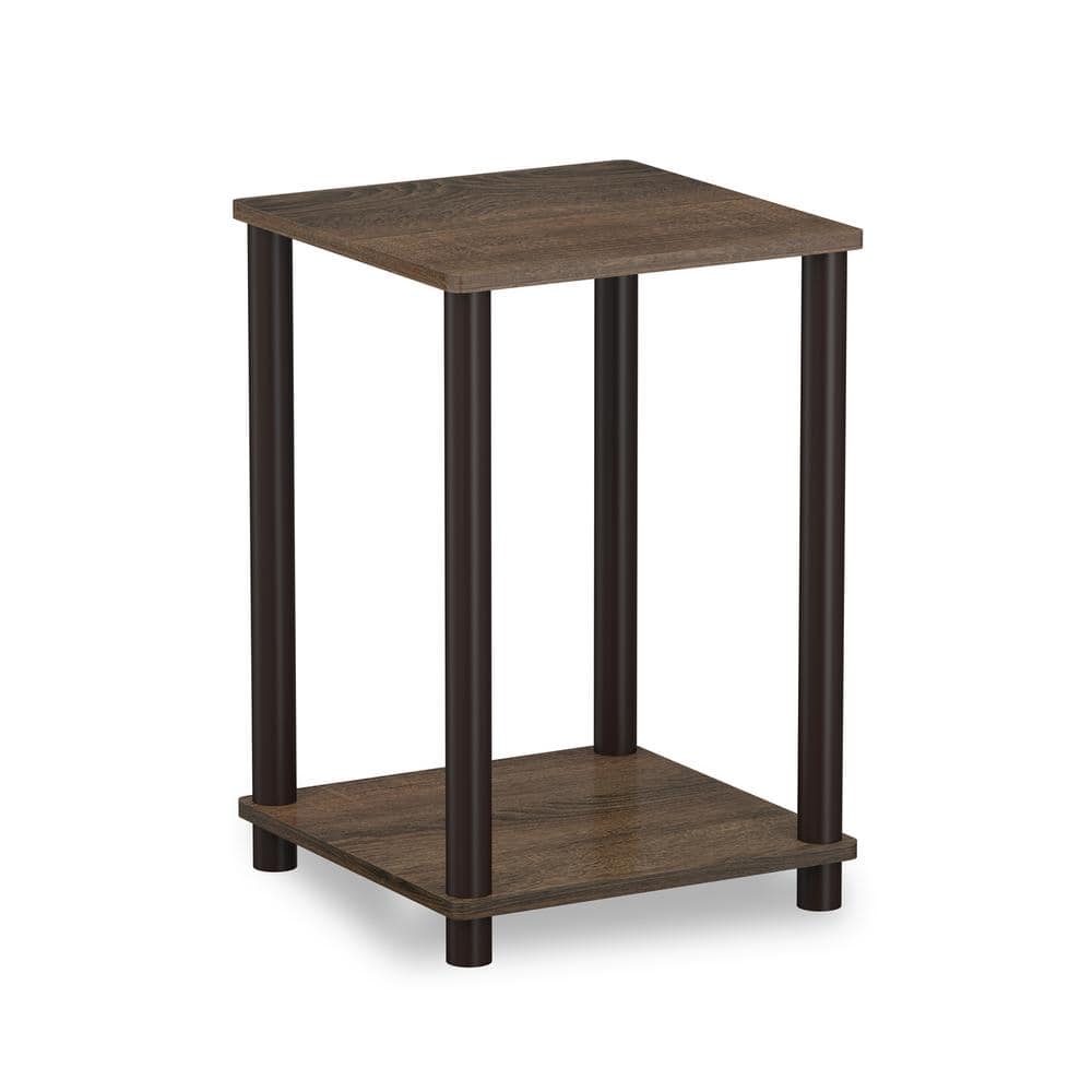 Furinno Turn N Tube Walnut/Brown Simple End Table 99800WN/BR - The Home ...