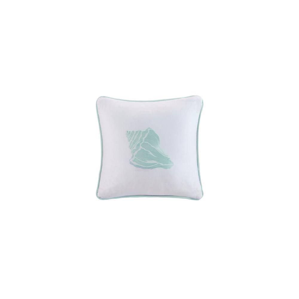 Harbor House Coastline Ivory 16 in. X 16 in. Square Throw Pillow HH30 ...