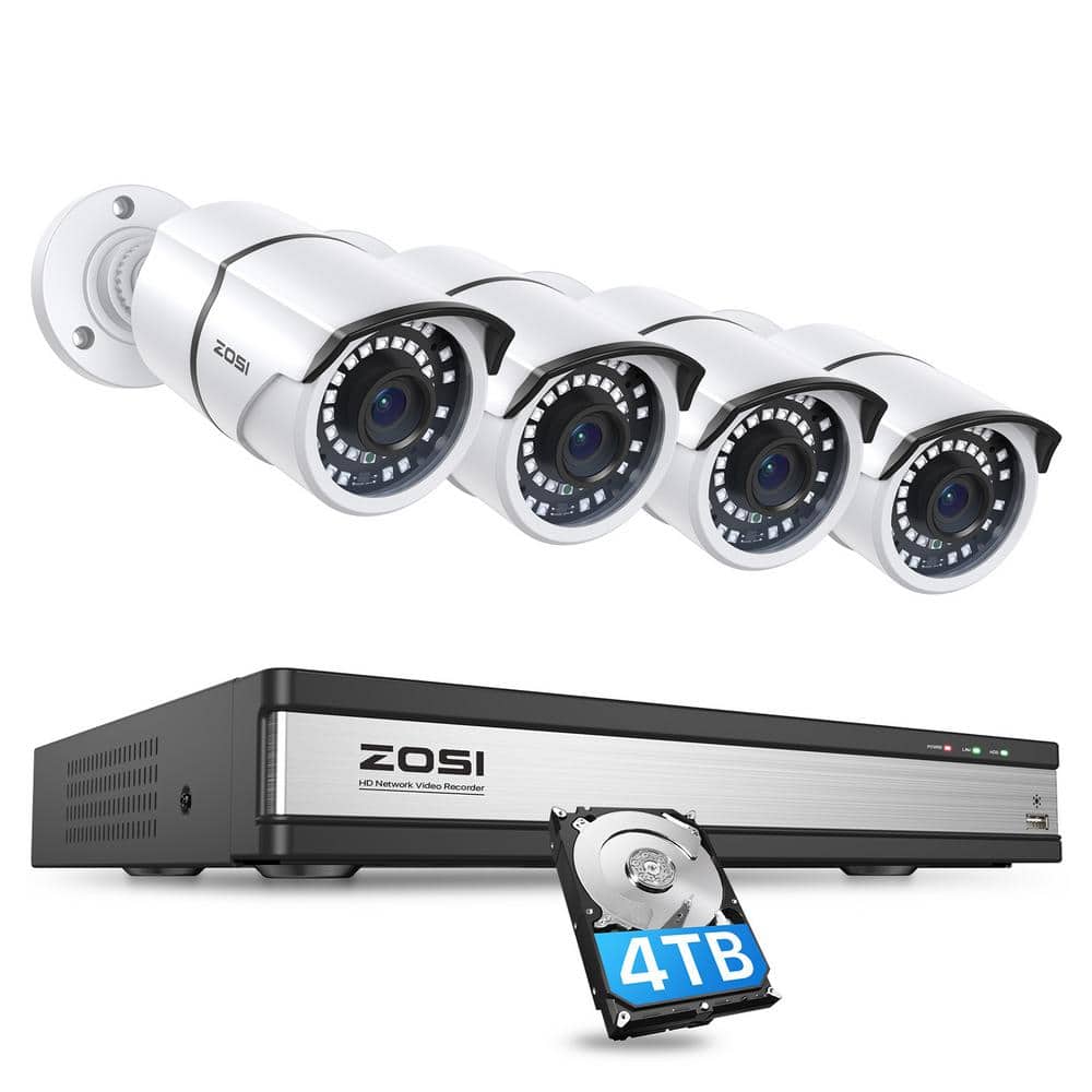 ZOSI H 265+ 16-Channel 5MP POE 4TB Hard Drive NVR Security Camera ...