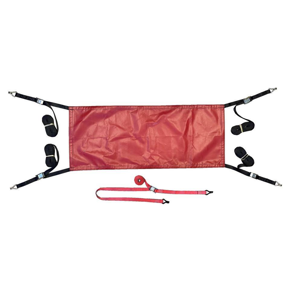 Tie Down Pad 44 in. x 18 in. with 10 ft. Straps and 8 ft. Additional ...