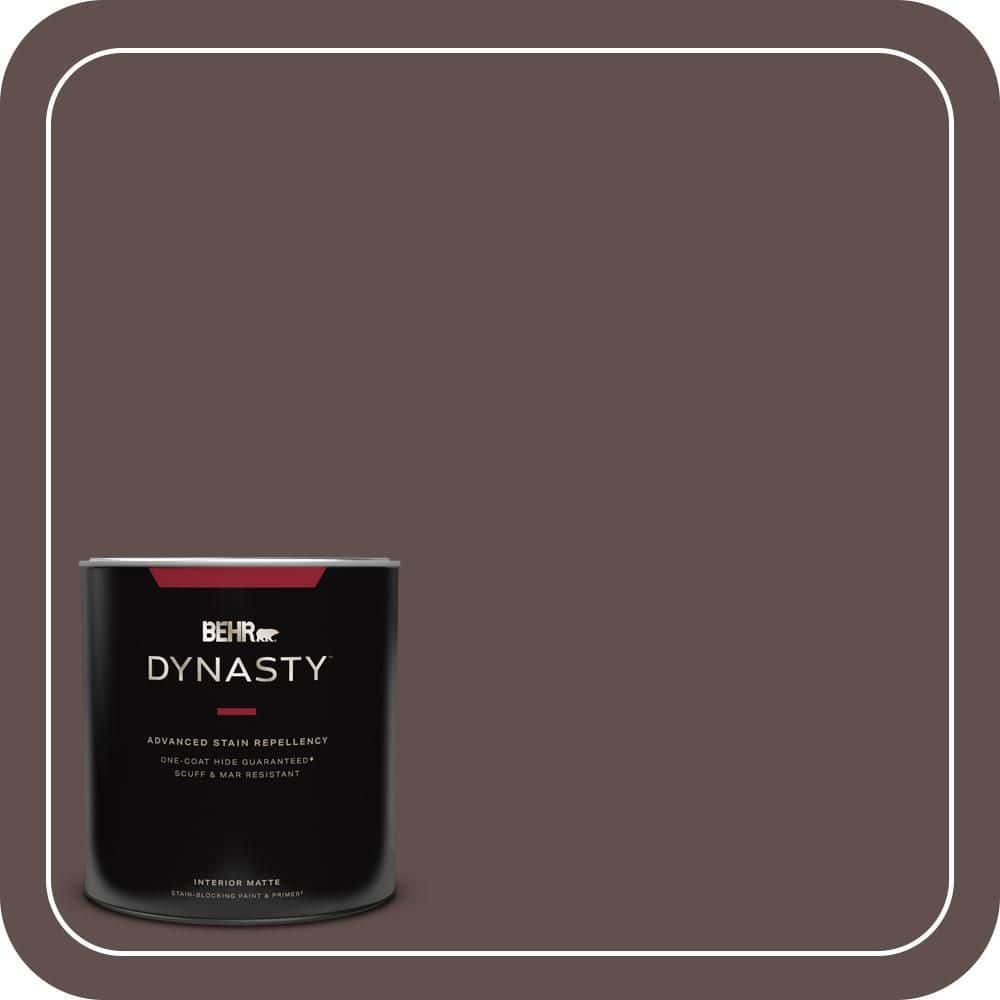 BEHR DYNASTY 1 qt. #720B-7 Spanish Raisin Matte Interior Stain-Blocking ...