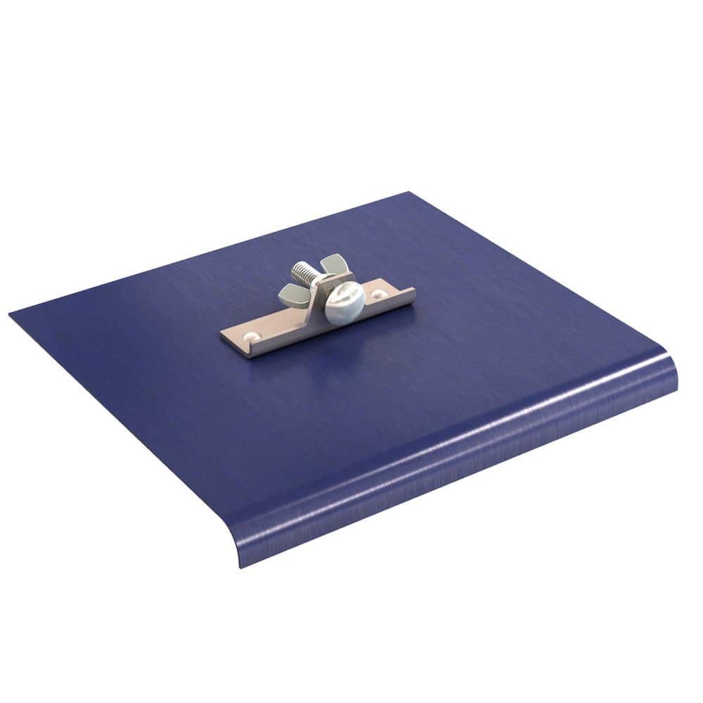 Bon Tool 9 in. x 8 in. Blue Steel Walking Concrete Edger 1/2 in. R 22 ...