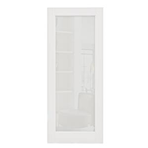ARK DESIGN 30 in. x 96 in. 1/2 Lite Tempered Frosted Glass White Primed ...