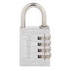 Master Lock Combination Lock, Resettable 4-Dial 643D - The Home Depot