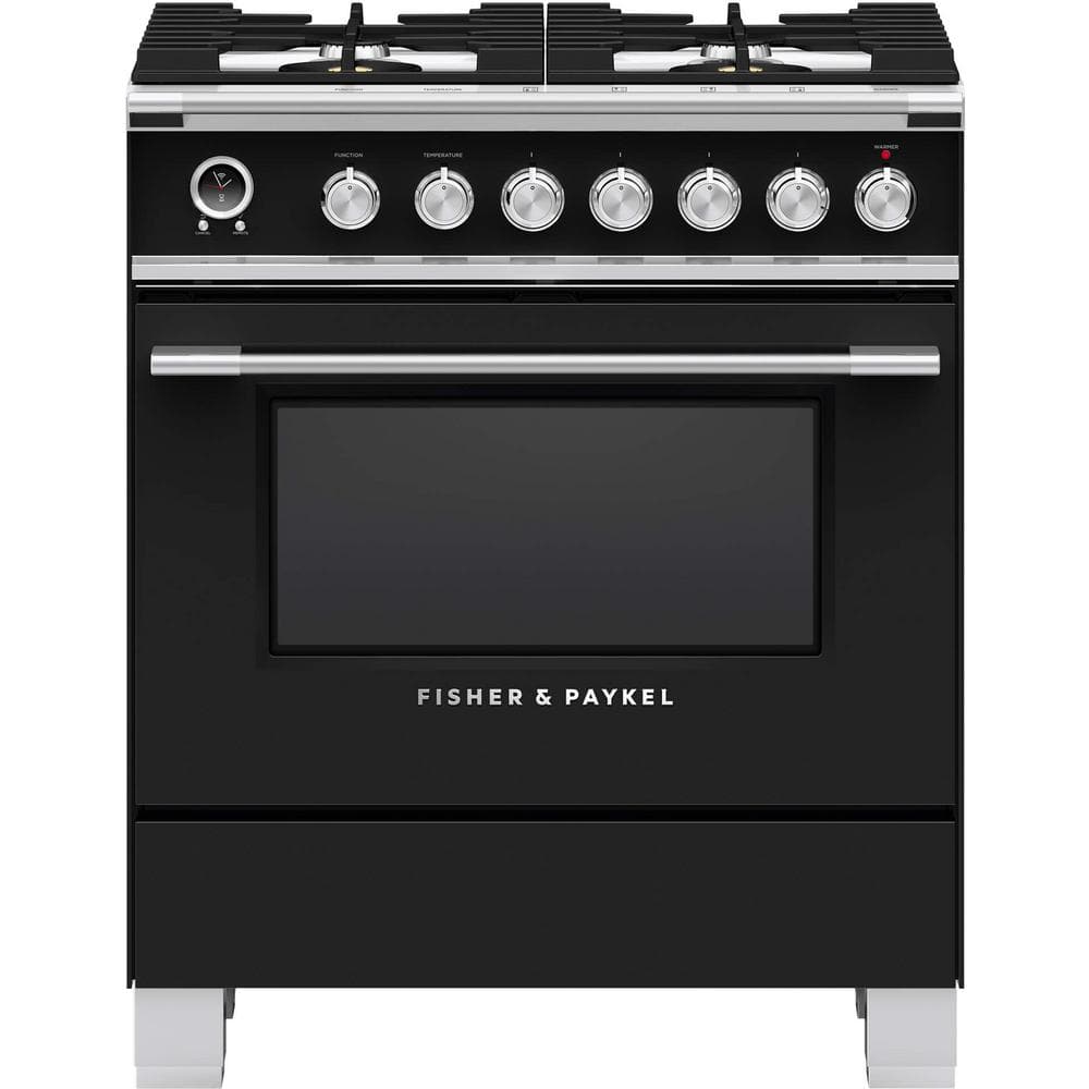 Fisher & Paykel Classic 30 in. 3.5 cu. ft. Dual Fuel Range with Gas ...
