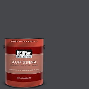 BEHR PREMIUM PLUS 1 gal. #PPU26-23A Dark Secret Flat Exterior Paint ...