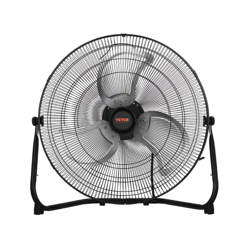 VEVOR 18 in. Floor Fan in Black 3-Speeds High Velocity Heavy Duty 4000 ...