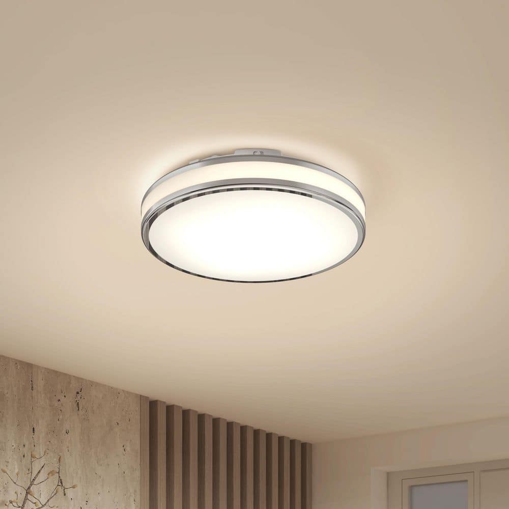 Artika Hemisphere 14.94 in. Modern Round Polished Chrome 5CCT ...