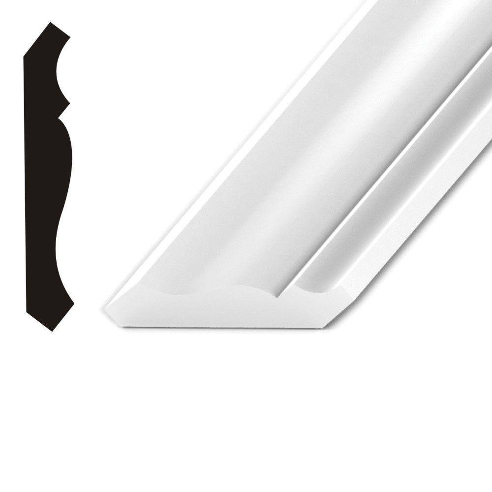 TRIMFINITY LWM49 11/16 in. x 3-5/8 in. Composite Plastic Crown Moulding ...