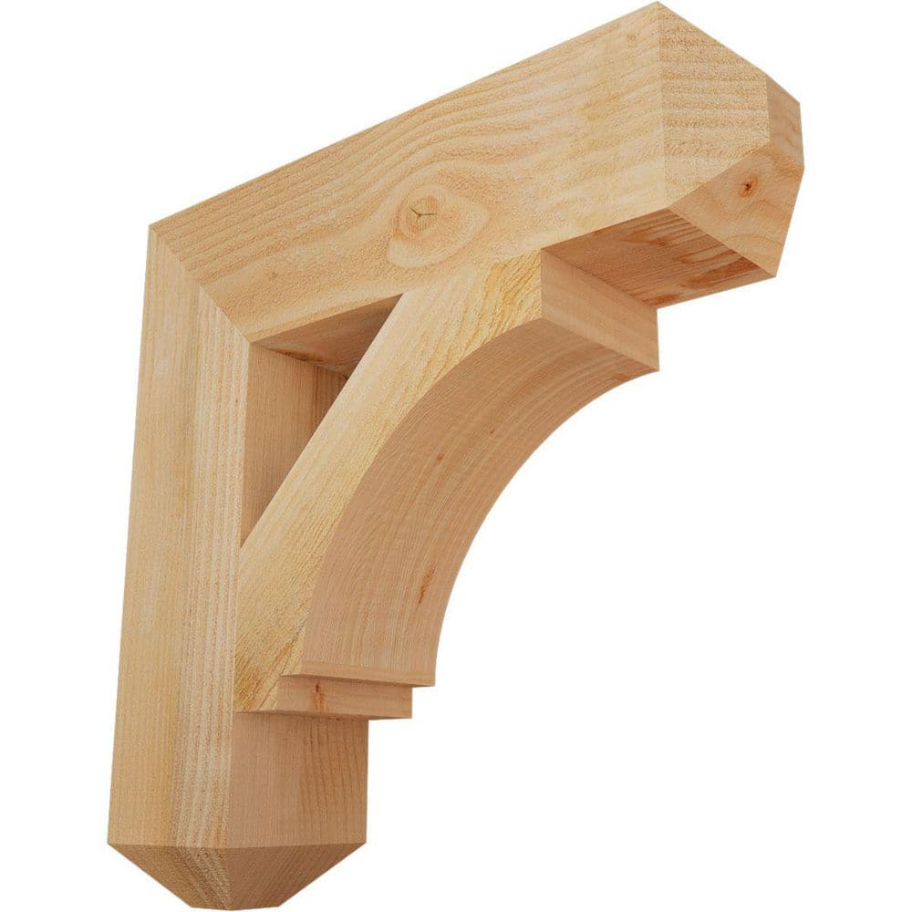 Ekena Millwork 6 in. x 24 in. x 24 in. Douglas Fir Imperial Craftsman ...