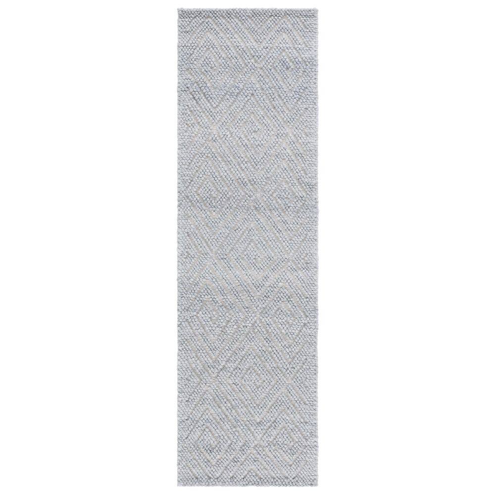 SAFAVIEH Natura 2 ft. x 8 ft. Gray Diamond Swirl Runner Rug NAT127F-28 ...