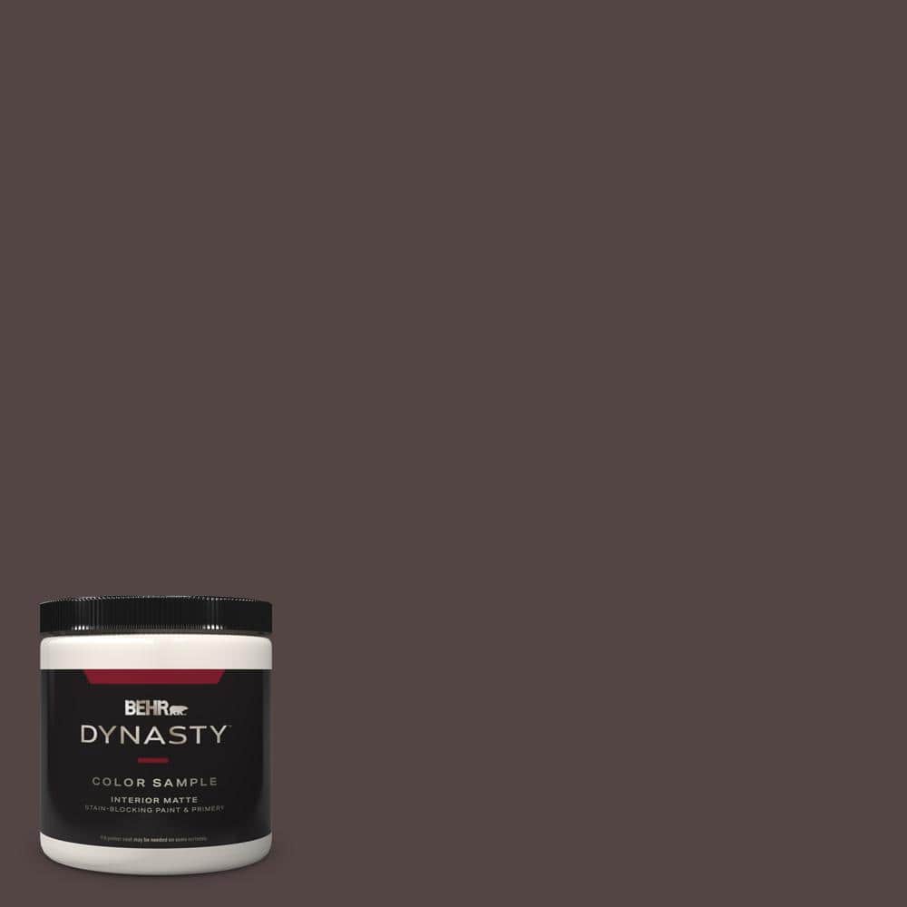 BEHR DYNASTY 8 oz. #ECC-43-3 Chaparral Matte Stain-Blocking Interior ...