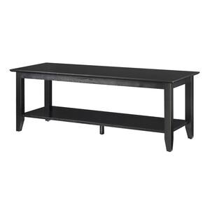 Convenience Concepts Coventry 47 in. L Espresso Rectangle Wood Coffee ...