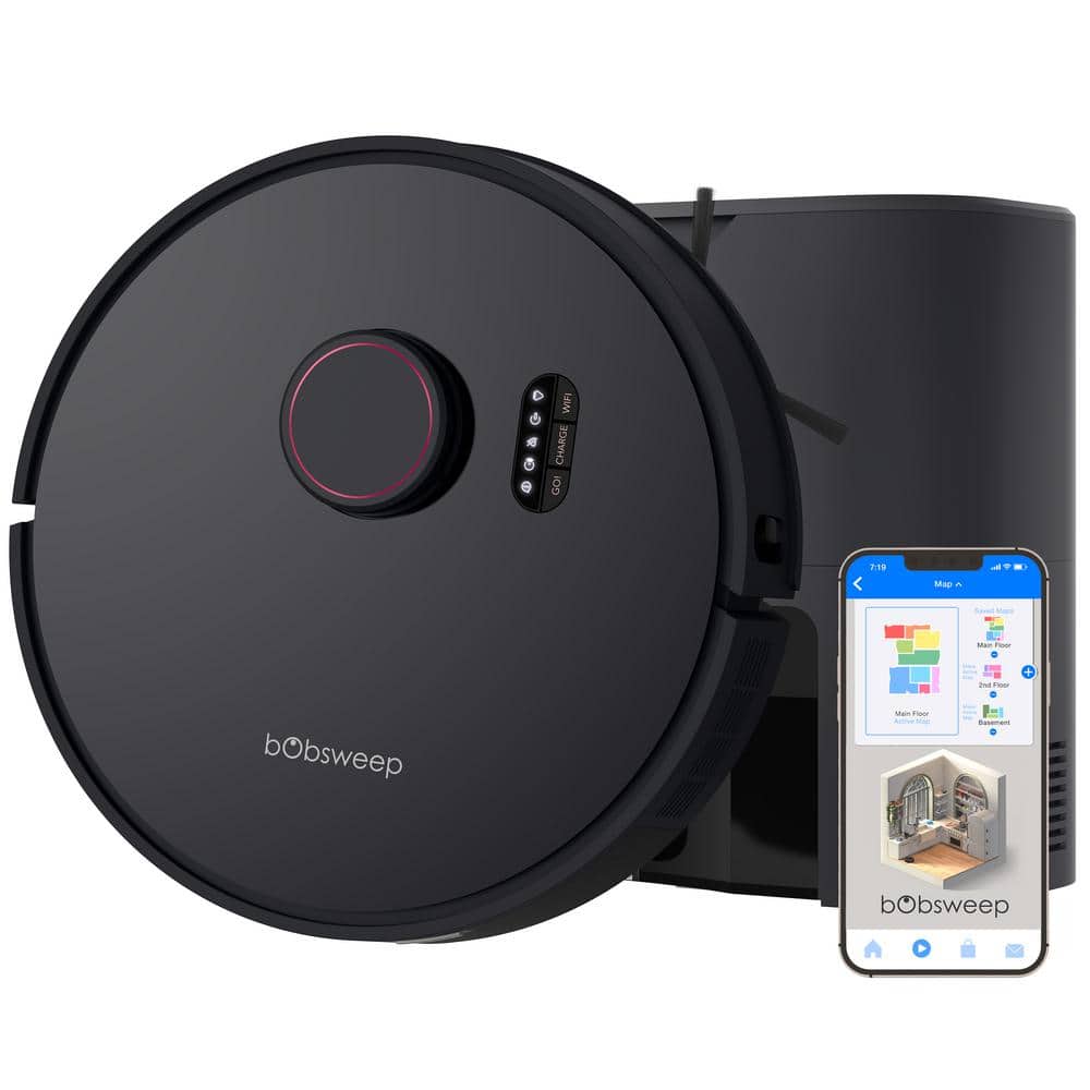 bObsweep Orb-i 5000 Pa 12.5 in. Robotic Vacuum, with Smart Navigation ...