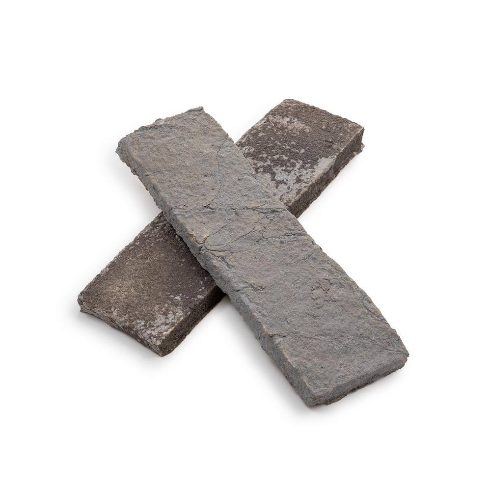 2.25 in. x 7.625 in. x .5 in. Driftwood Brick Singles - Flats (Box of ...