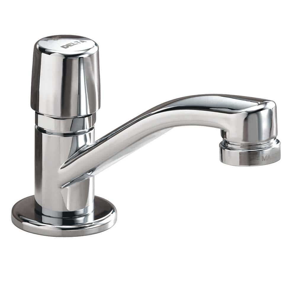 Delta Single-Handle Metering Utility Faucet in Chrome 701LF-HDF - The ...
