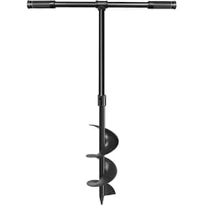 T-Shaped Hand Operated Spiral Post Hole Digger with 4" x 38" Garden ...