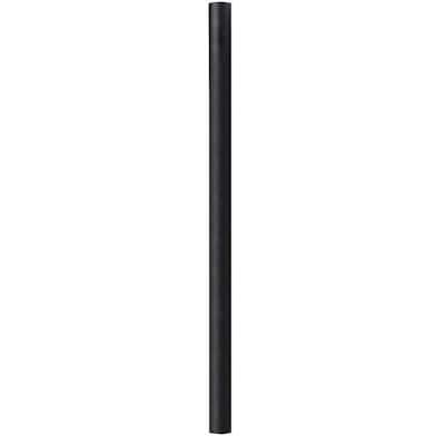 SOLUS 8 ft. Black Outdoor Direct Burial Lamp Post with Convenience ...