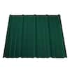 Metal Sales 12 ft. Pro Panel II Metal Roof Panel in Forest Green ...