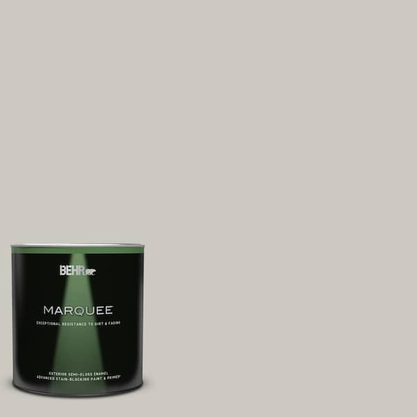 BEHR MARQUEE 1 qt. Designer Collection #DC-008 Gratifying Gray Semi ... BEHR MARQUEE 1 qt. Designer Collection #DC-008 Gratifying Gray Semi ...