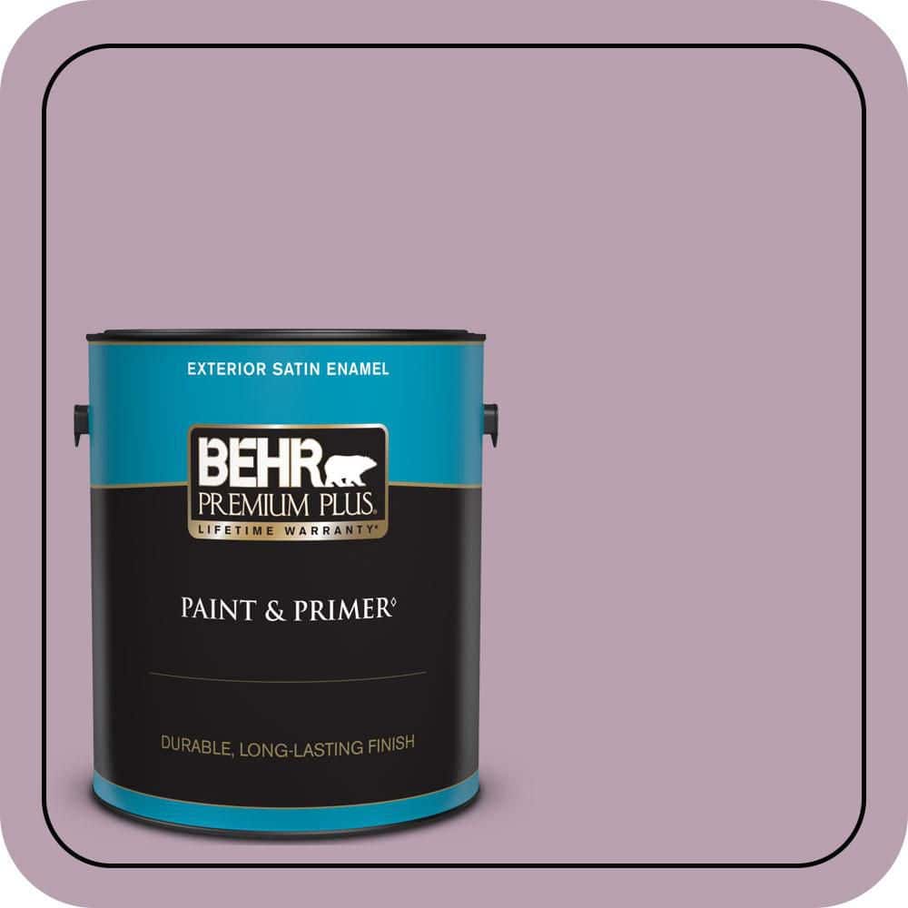 BEHR PREMIUM PLUS 1 gal. #S110-4 Highland Thistle Satin Enamel Exterior ...