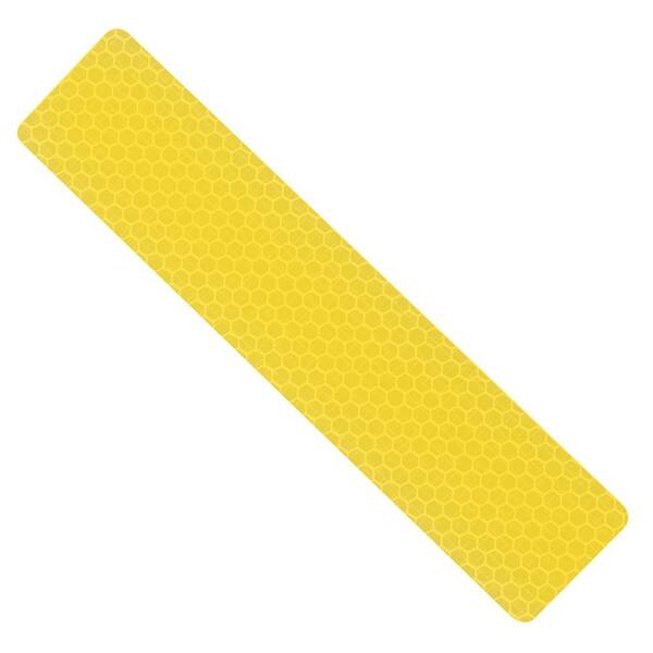 The Hillman Group 1.25 in. x 6 in. Yellow Reflective Safety Strips ...