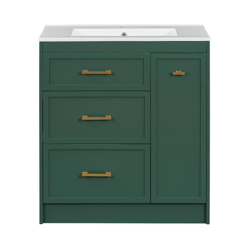 30in.W x 18.3in.D x 34 in. H Large Storage Single Sink Freestanding ...
