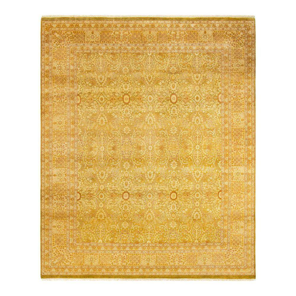 Chloe & Olivia Home Mogul Green 8 ft. x 10 ft. Oriental Wool Indoor ...