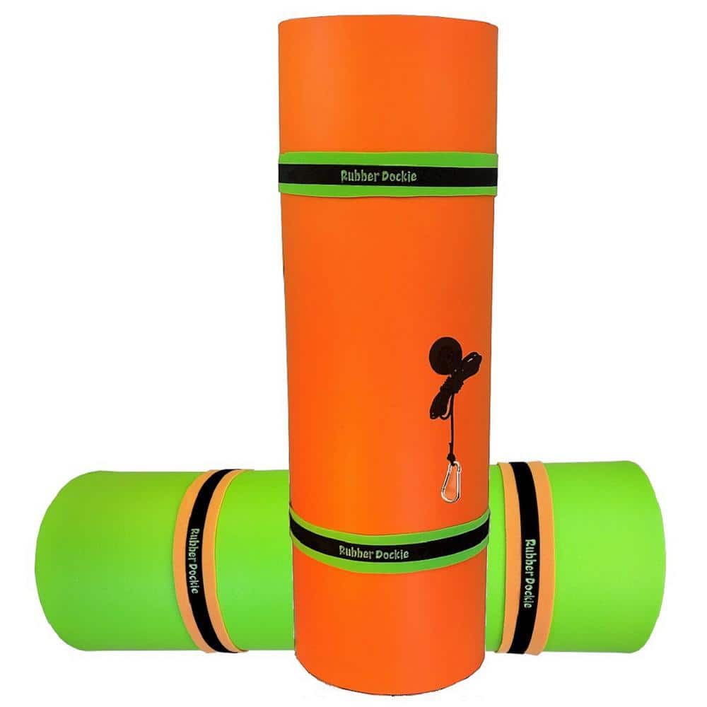 Rubber Dockie 18 ft. Floating Mat for Boats, Lakes, Rivers RD18OGT2 ...