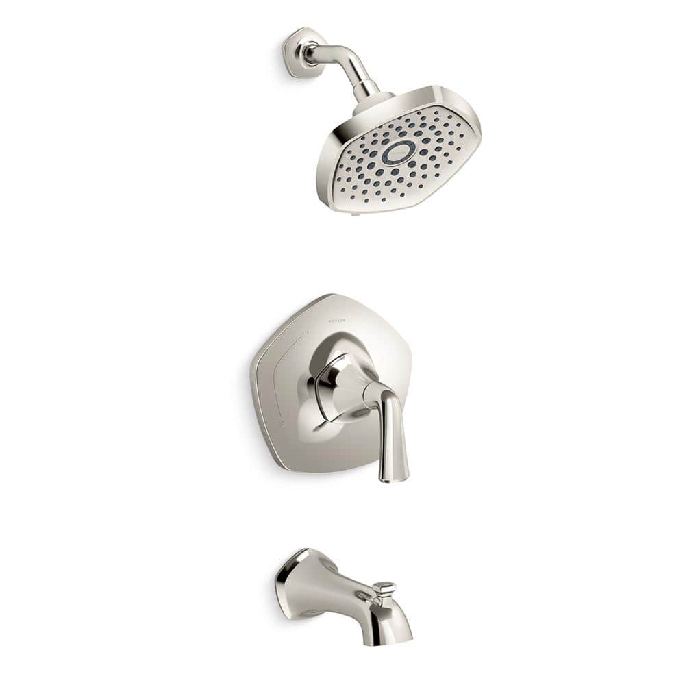KOHLER Sundae Single Handle 3-Spray Tub and Shower Faucet with 1.75 GPM ...
