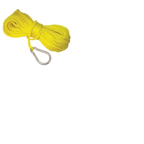 BOATING ESSENTIALS Hollow Braid Polypropylene Anchor Line, 1/4" x 100 ...