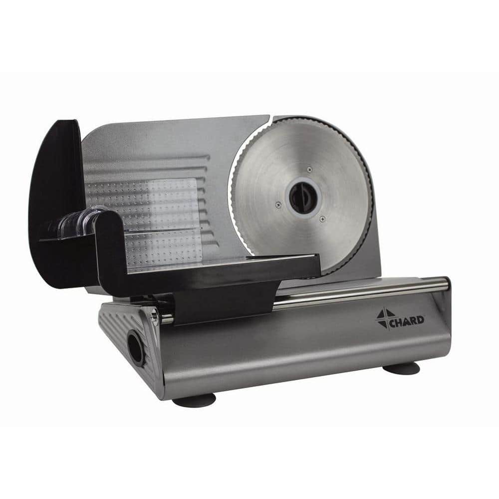 Chard 150-Watt Black Stainless Steel Electric Food Slicer FSOP-150 ...