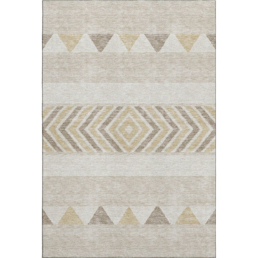 Addison Rugs Mayfield Premium Machine Washable Abstract AMF965 Beige 9 ...