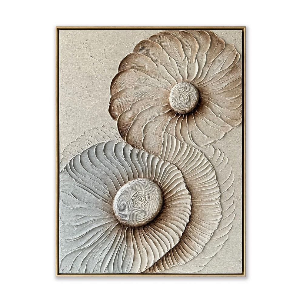 A&E "Equilibrium" Framed Abstract Wall Art Print Hand Painted 48 in. x ...