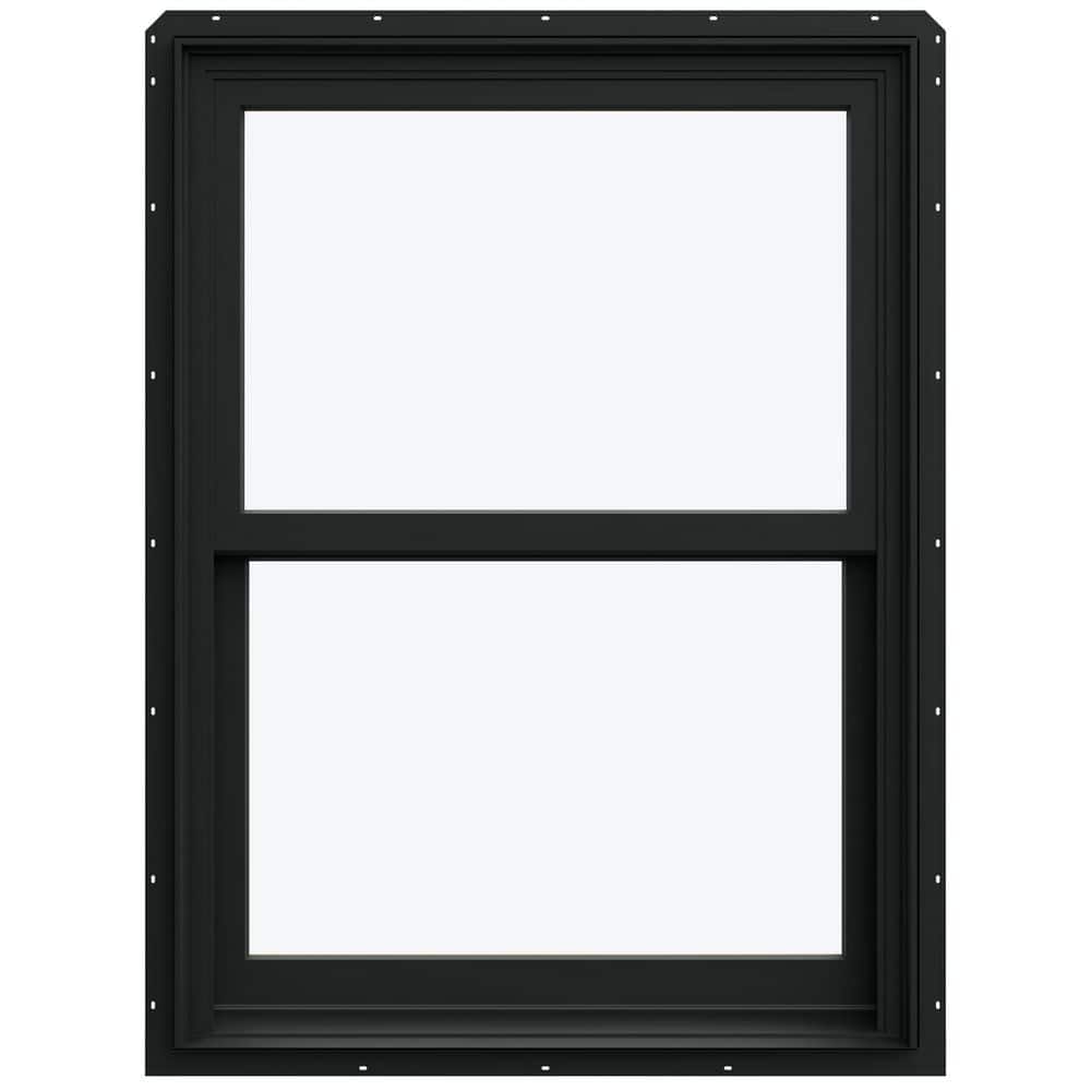 JELD-WEN 35.375 in. x 60 in. W-5500 Double Hung Wood Clad Window ...