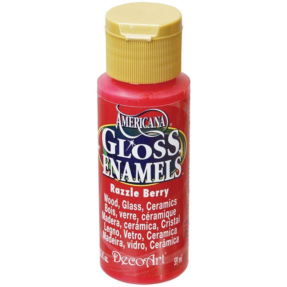 Americana 2 oz. Razzle Berry Gloss Enamel Paint DAG276-30