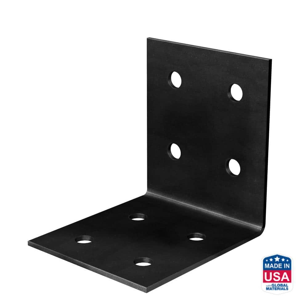 Simpson Strong-Tie HLPC 5 in. x 5 in. Black Powder-Coated Ornamental ...