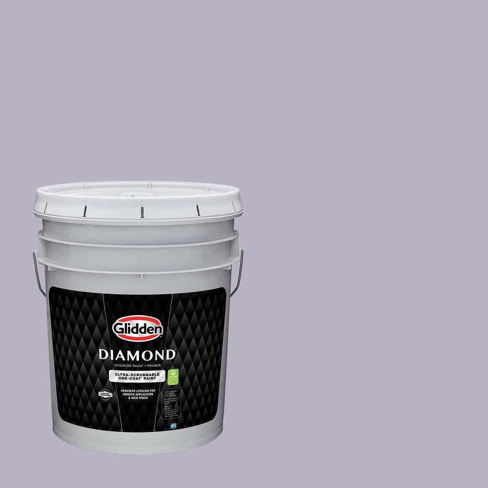 Glidden Diamond 5 gal. PPG1174-4 Cloudberry Ultra-Flat Interior Paint ...