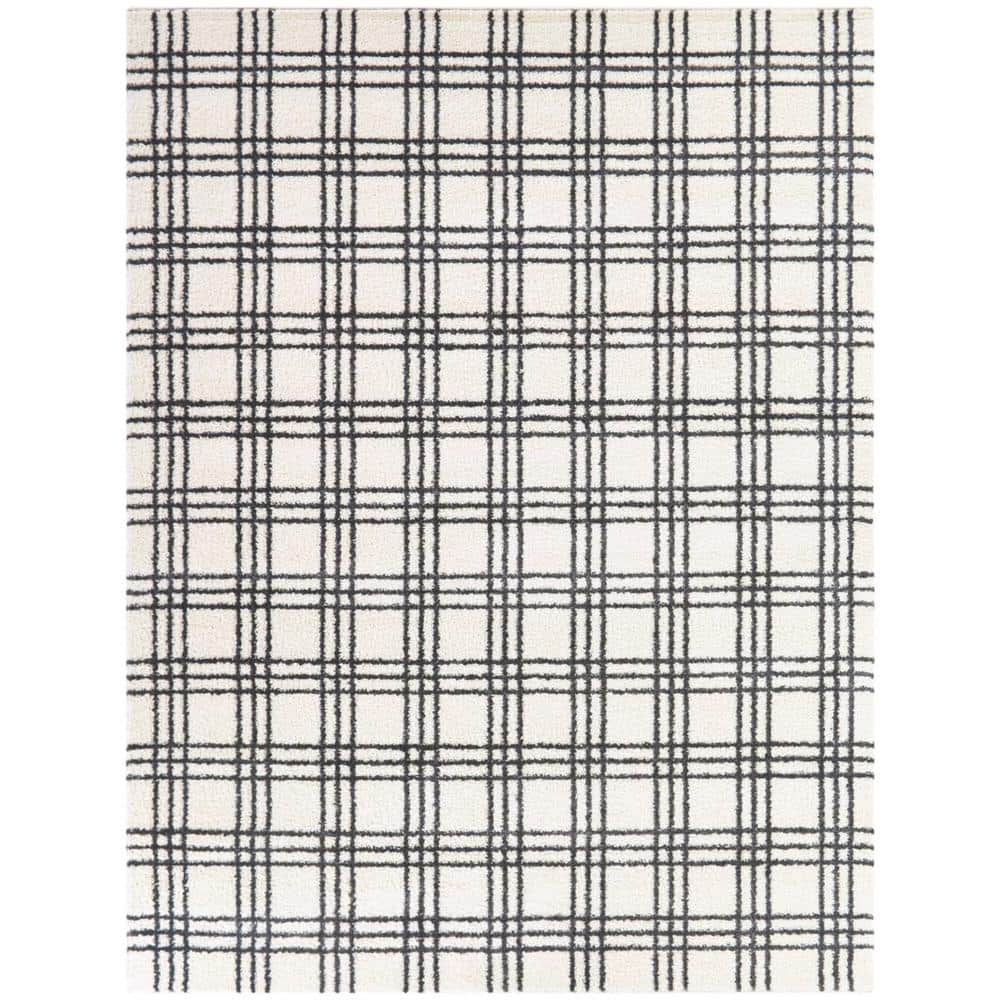 BALTA Reuben Cream 5 ft. x 7 ft. Plaid Area Rug 3115603 - The Home Depot