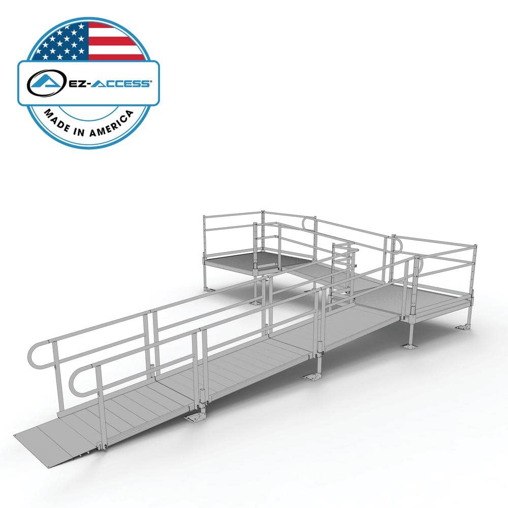 Reviews for EZ-ACCESS PATHWAY 22 ft. L-Shaped Aluminum Wheelchair Ramp ...