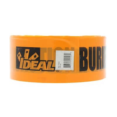 Ideal 6 in. x 1000 ft.Non-Detect Underground Caution Buried Electric Line, Red (1 Roll) 42-151