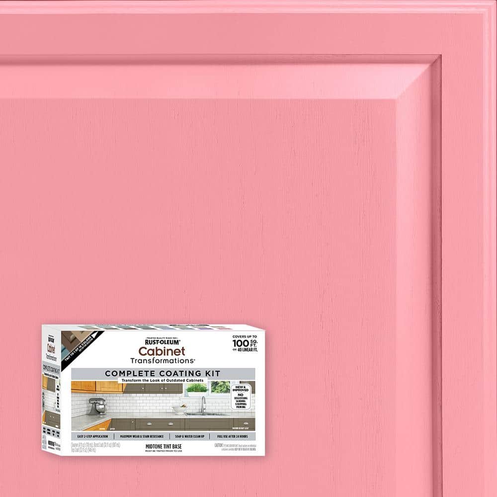 Rust-Oleum Transformations 1 qt. Satin Giddy Interior Cabinet Paint Kit ...