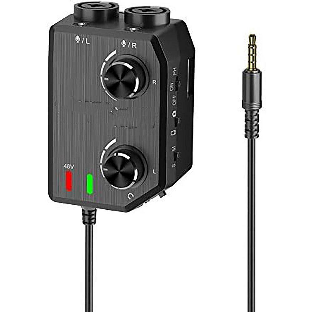 Ahfiwaso LINKFLEX AD3 Dual Channels Audio Preamp Mixer Interface ...