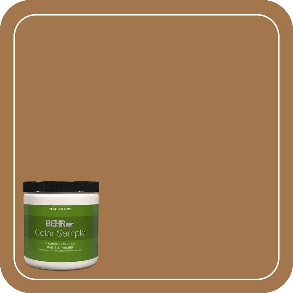 BEHR PREMIUM PLUS 8 oz. #S290-7 Wave of Grain Semi-Gloss Interior ...