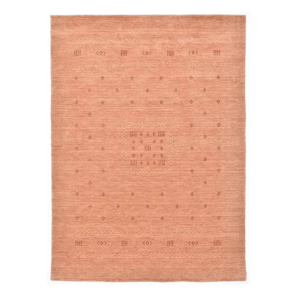 Solo Rugs Simi Bohemian Peach 8 ft. x 10 ft. Handmade Area Rug S9417 ...