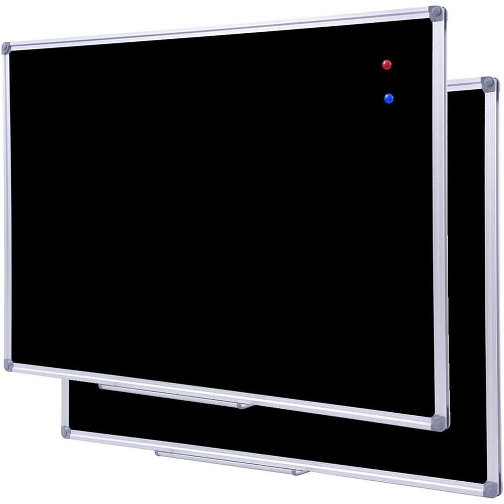 2 Pack Large 48 in. x 36 in. Magnetic Chalkboard Wall Mounted Board ...