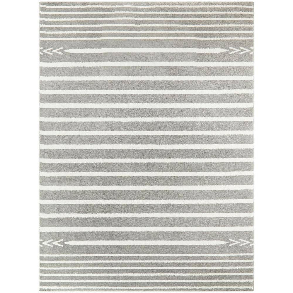 BALTA Cameron Striped Grey 8 ft. x 10 ft. Area Rug 3007176 - The Home Depot