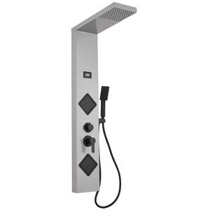HOMEMYSTIQUE 3-Jet Rainfall Shower Panel System with Rainfall Shower ...