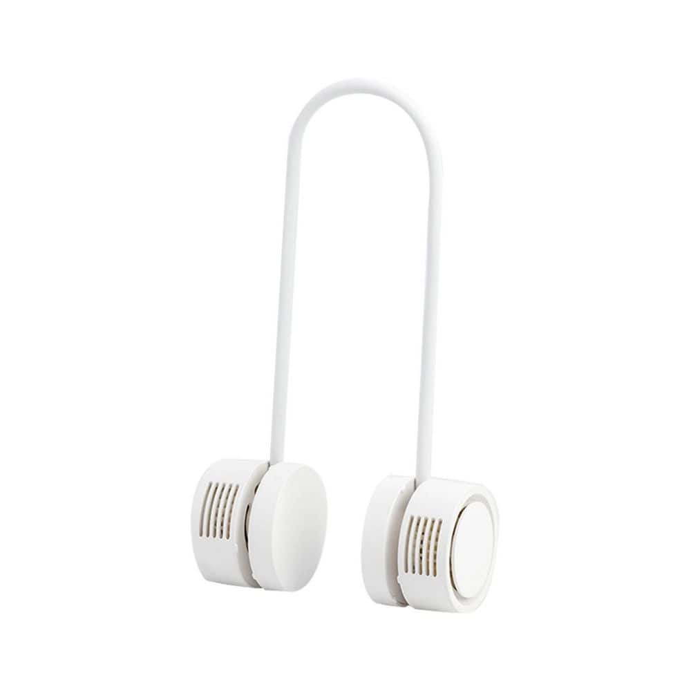 DANSOON Rolling Bladeless 1.5 in. 3-Speeds Rechargeable Personal Fan ...