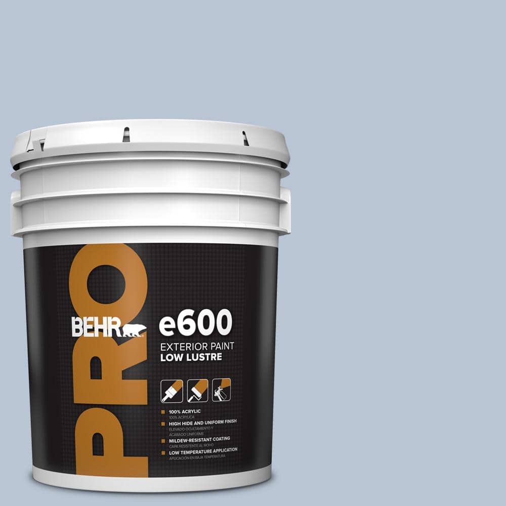 BEHR PRO 5 gal. #590E-3 Hyacinth Tint Low Luster Exterior Paint PR62005 ...